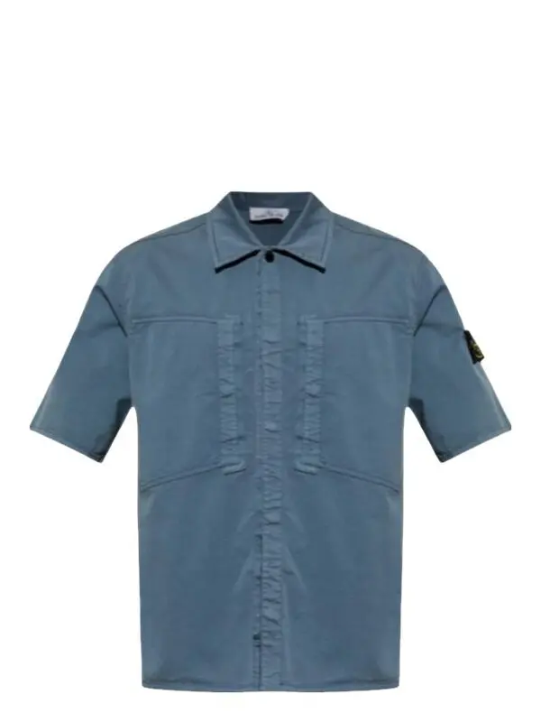 Stone Island Short Sleeved Shirt - Blue