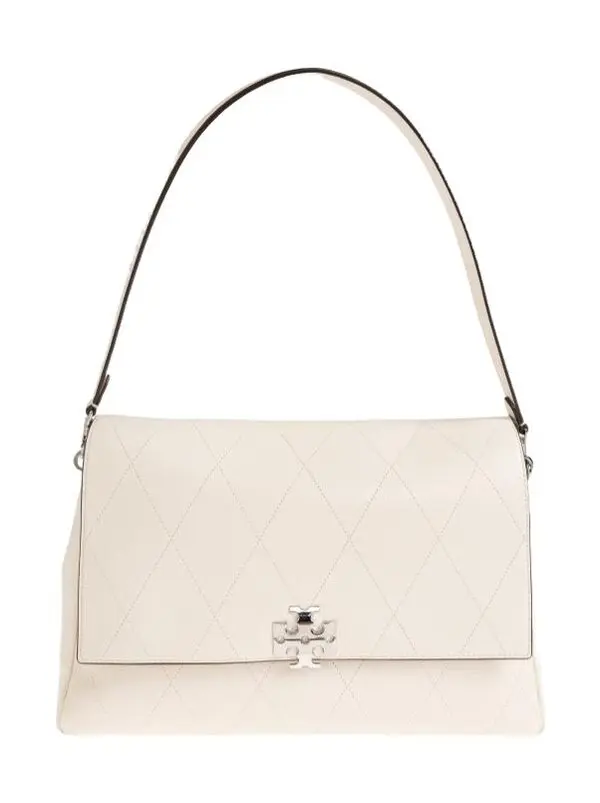 Tory Burch Quilted Shoulder Bag With Detachable Strap - Black