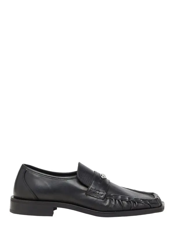 DIESEL® D-amber Square Toe Loafers - Black