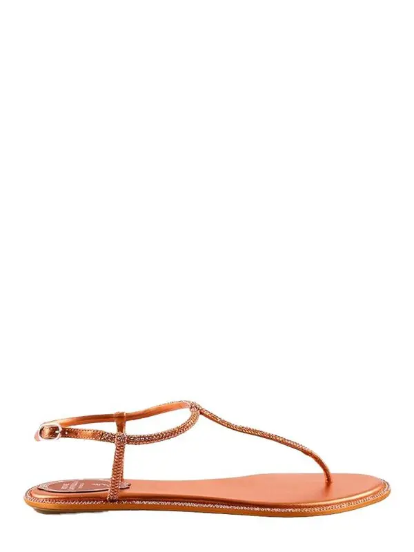 Rene Caovilla Embellished Thong Sandals - Pink