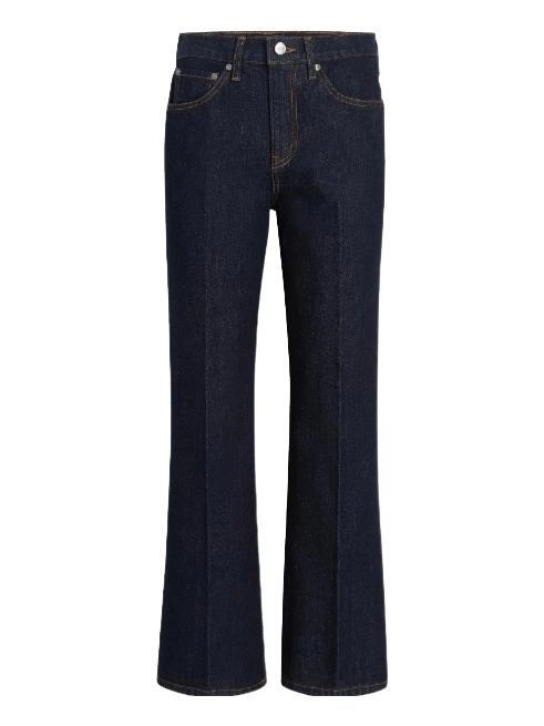 Khaite Clara Cropped Flare Jeans - Black
