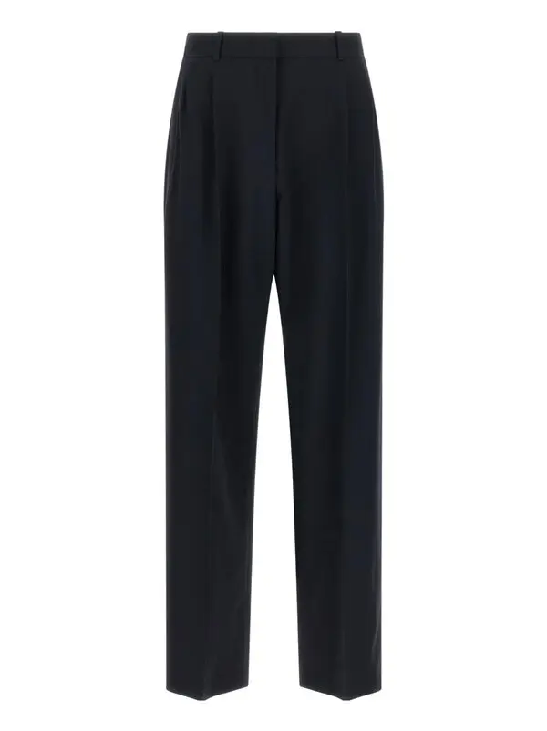 THE ROW Mune Wide-leg Tapered Trousers - Blue