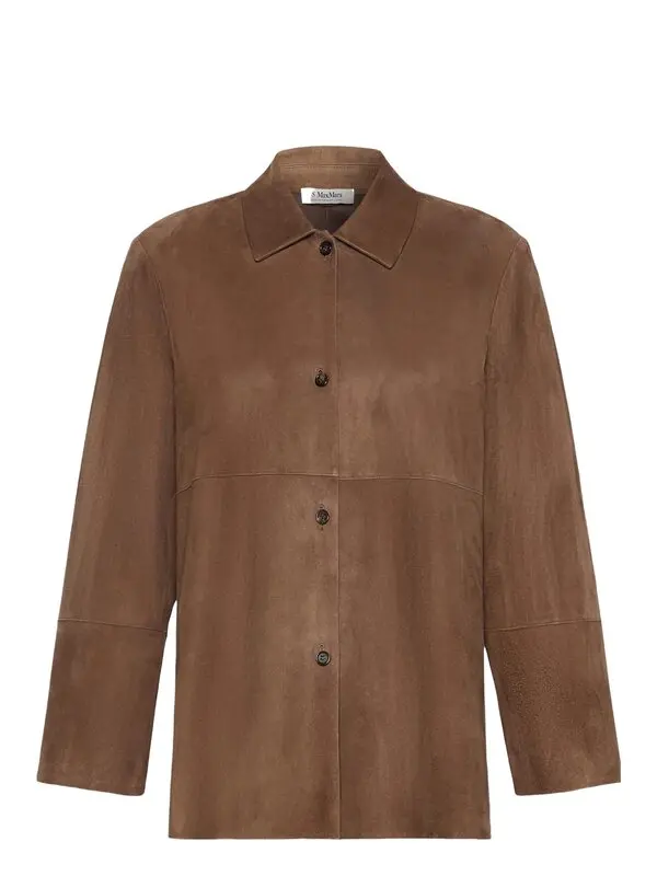 Max Mara Gocce Button-up Shirt Jacket - Mud