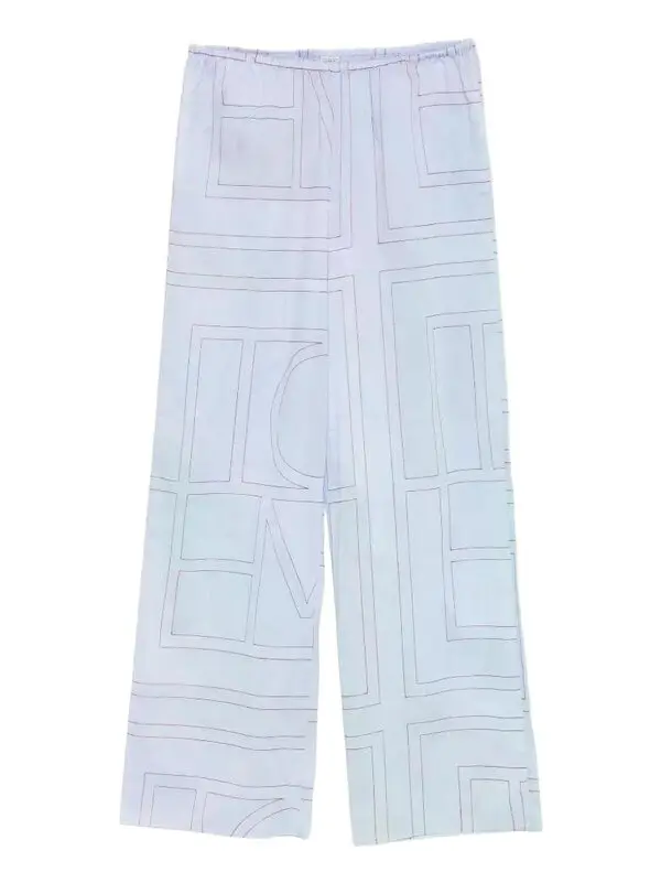 TOTEME Elasticated-waistband Trousers - Blue