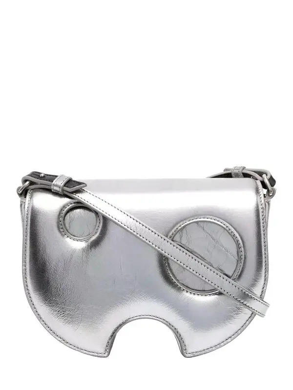 Off-White Burrow Saddle Bag - Silver