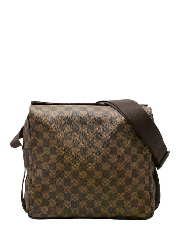 LOUIS VUITTON Damier Ebene Naviglio Crossbody Bag - Brown