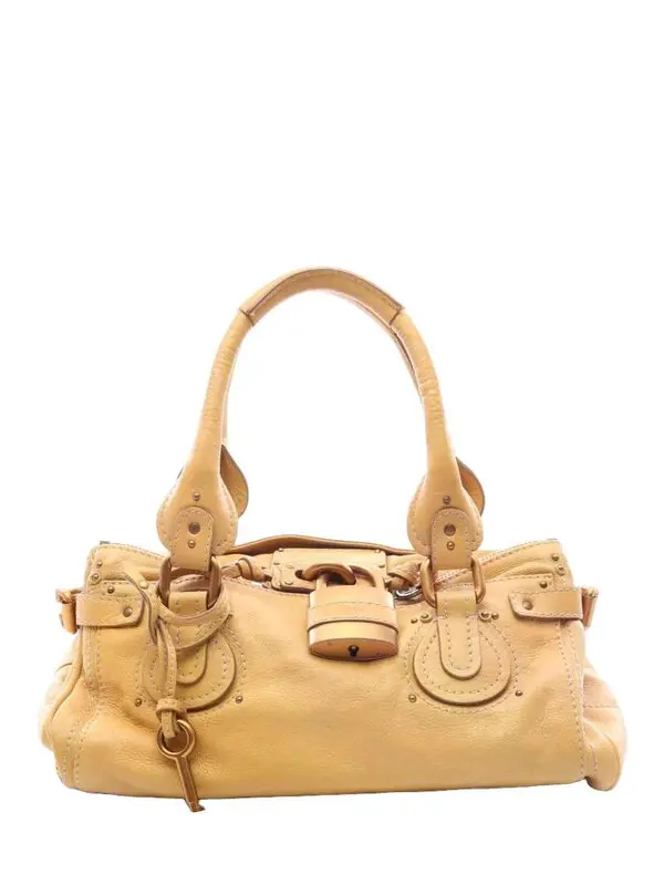 Chloé Paddington Leather Handbag - Neutrals