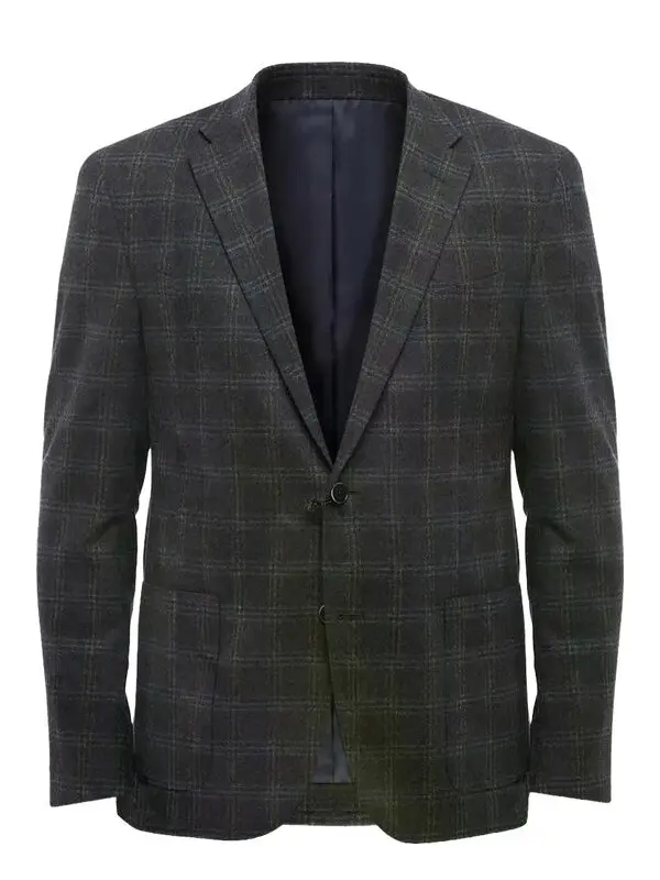 Corneliani Nino Danieli Checked Blazer - Grey