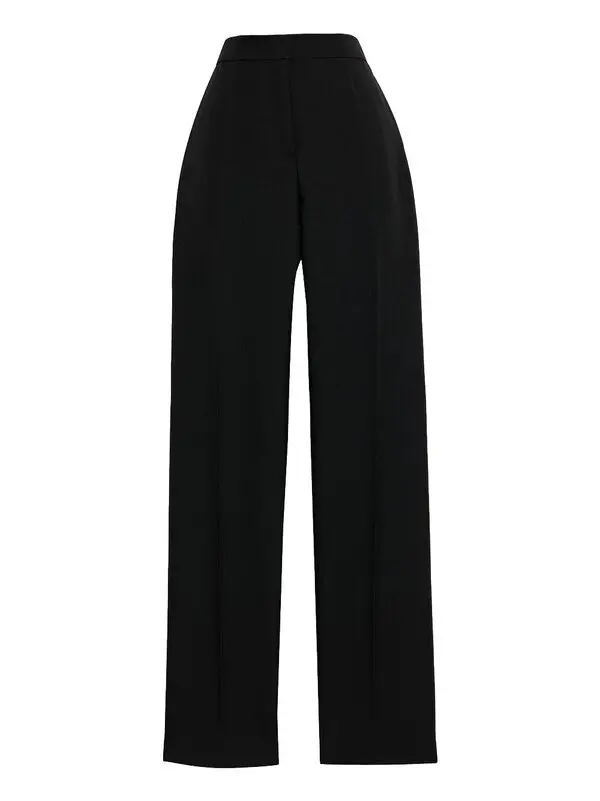 JIL SANDER Wool Twill Straight-leg Pants - Black