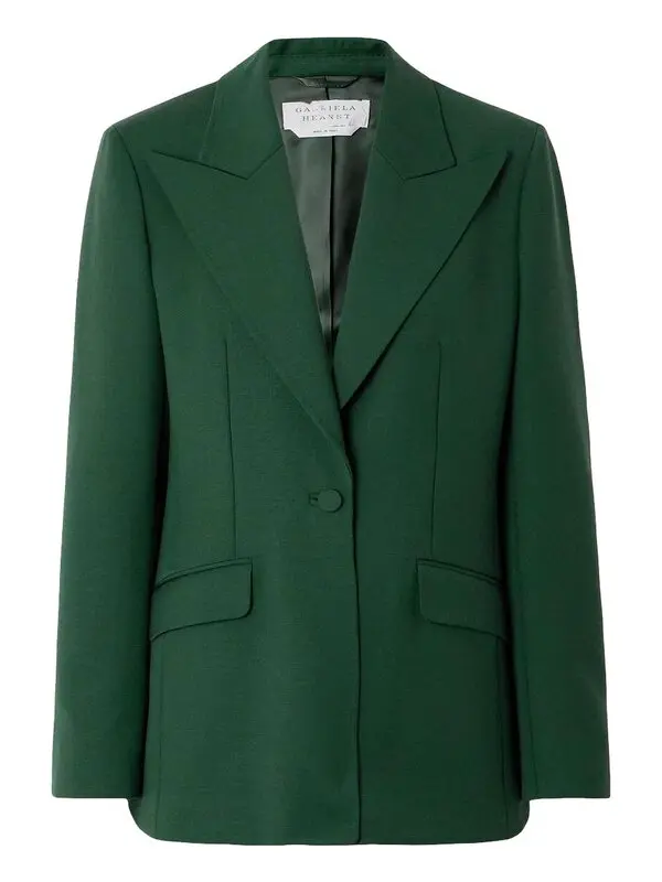Gabriela Hearst Leiva Wool Blazer - Emerald