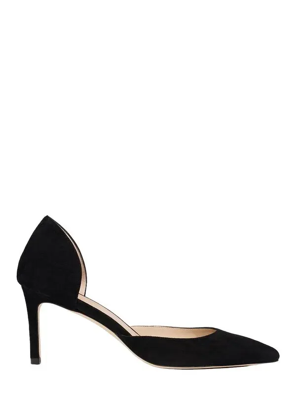 STUART WEITZMAN Mara Suede Pointed Toe Pumps - Black