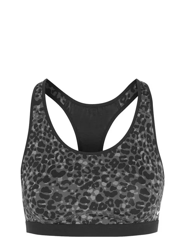 Nike Pro Fierce Printed Drifit Stretchjersey Sports Bra - Anthracite