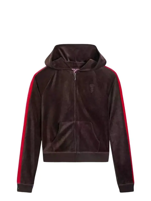 Juicy Couture Heritage Stripe Detail Hoodie - Brown