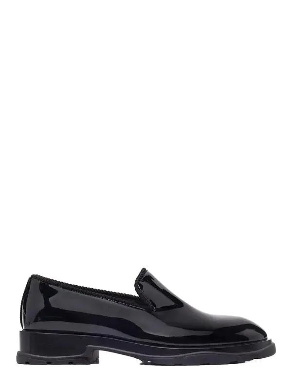 Alexander McQueen High-shine Round-toe Loafers - Black