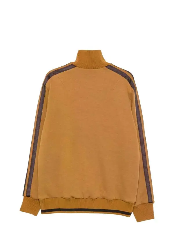 Y3 X Wales Bonner Side-stripe Zip-up Sweatshirt - Brown