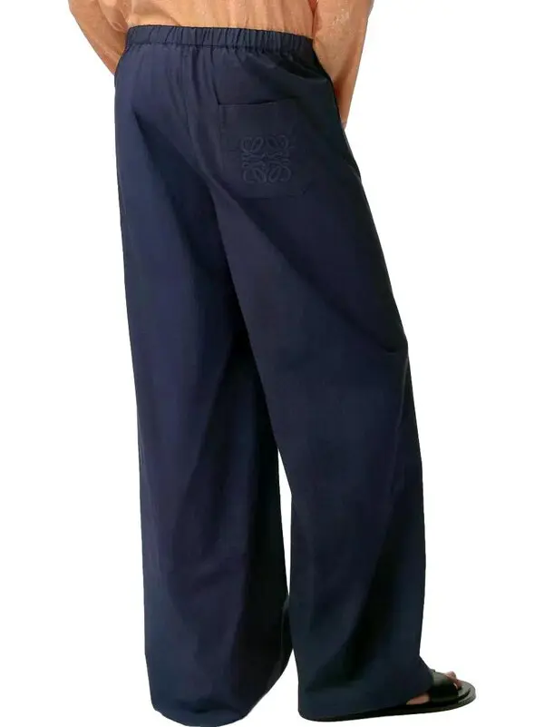 Loewe Drawstring Wide-leg Trousers - Blue