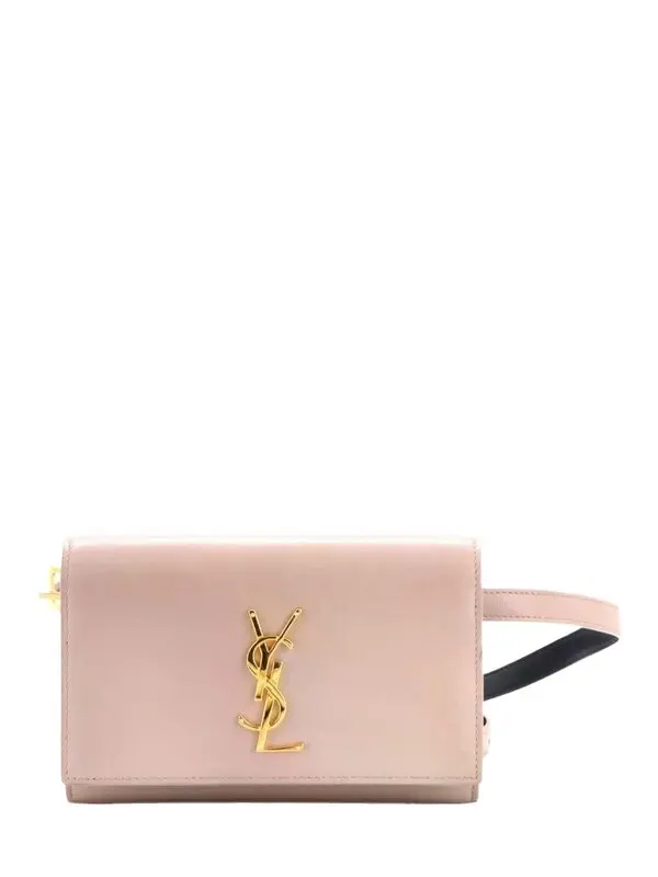 Saint Laurent Monogram Kate Mini Belt Bag - Neutrals