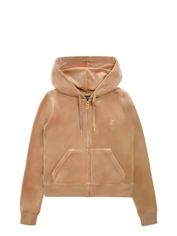Juicy Couture Robertson Velour Hoodie - Neutrals
