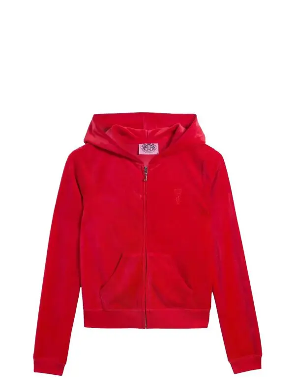 Juicy Couture Velour Zip Hoodie - Red