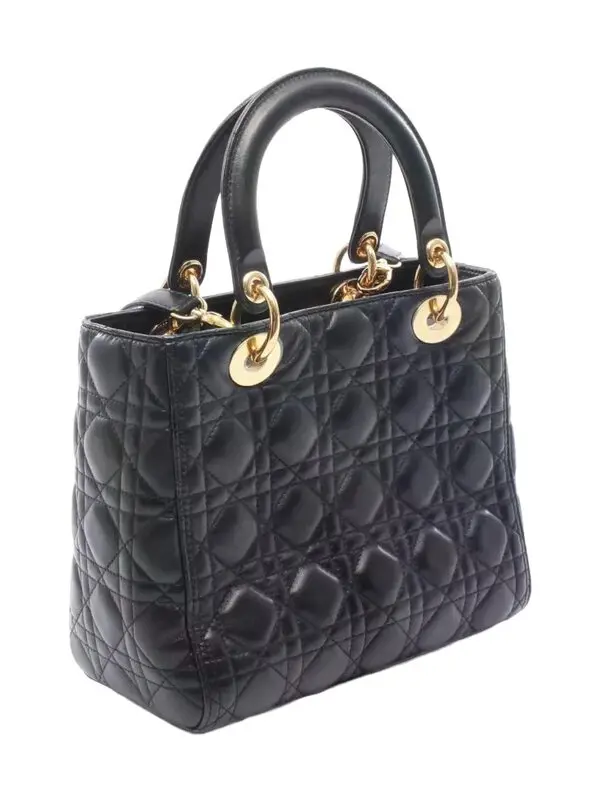 Dior Lady Tote Bag - Black