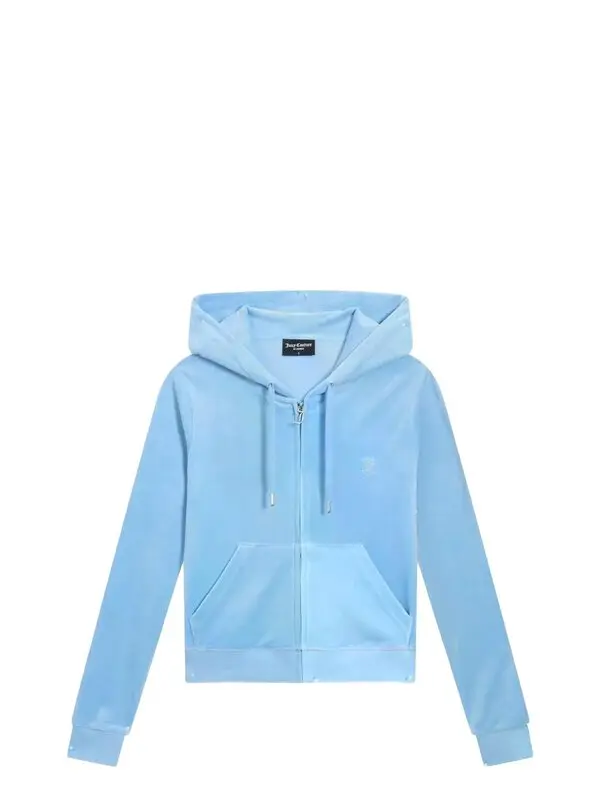 Juicy Couture Robertson Velour Hoodie - Blue