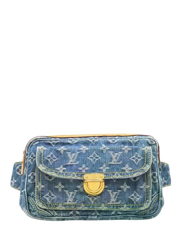 LOUIS VUITTON Monogram Denim Bum Bag Belt Bag - Blue