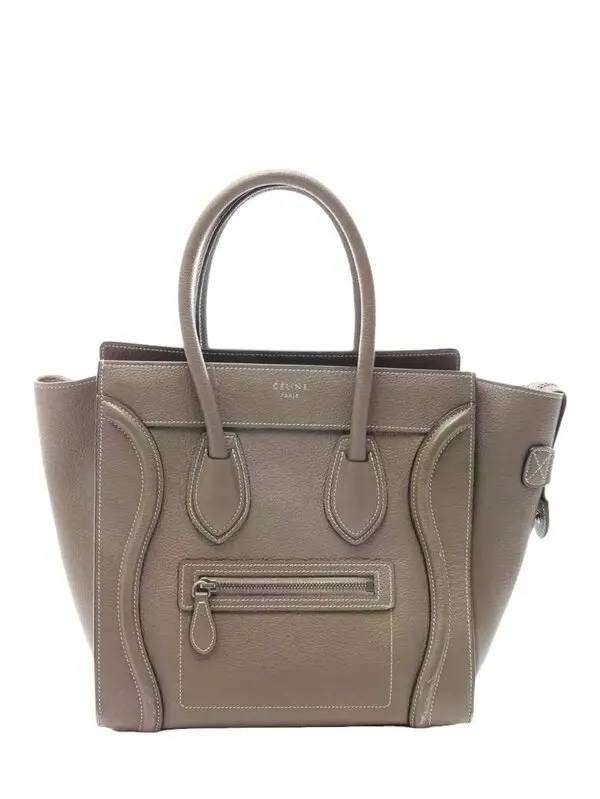 Celine Micro Luggage Tote Bag - Grey