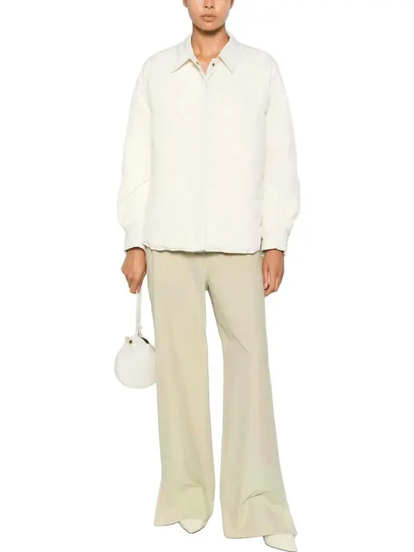 PSOPHIA Quilted Finish Long Sleeve Padded Jacket - Neutrals