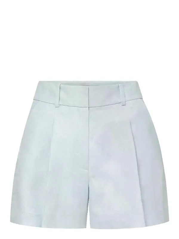 Veronica Beard Craig Pleated Shorts - Blue
