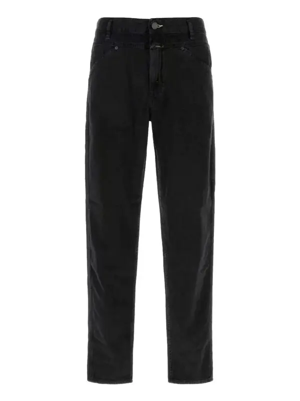 Closed Logo Patch Jeans - Black