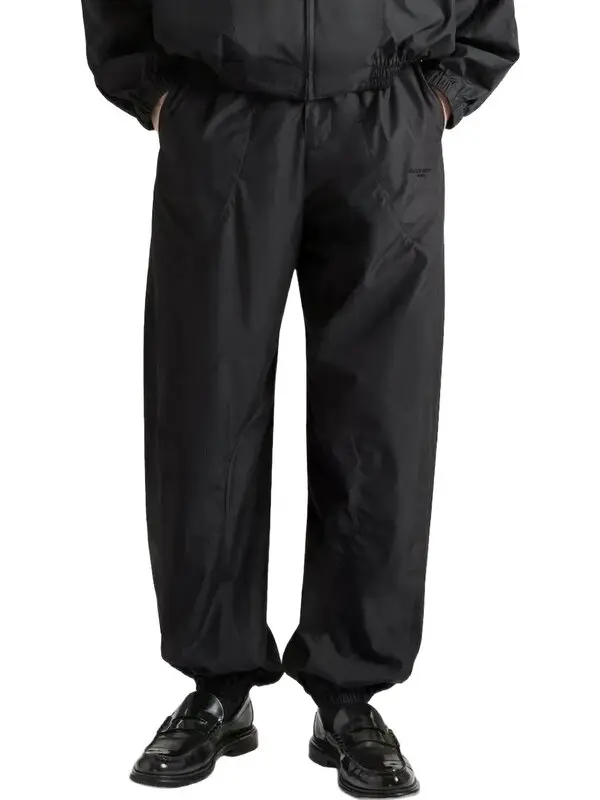 Givenchy Couture Seam Joggers With Mix Material Cut-outs - Black