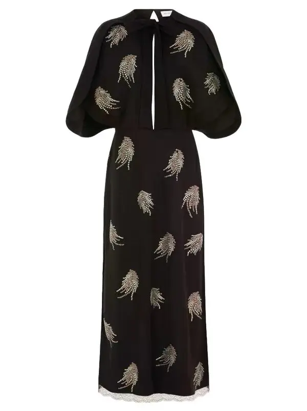 16Arlington Della Midi Dress - Black