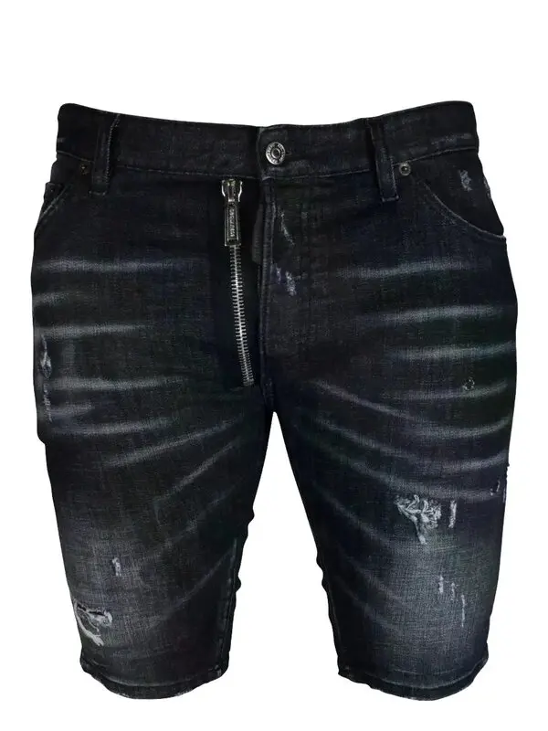 Dsquared2 Distressed Denim Shorts - Black