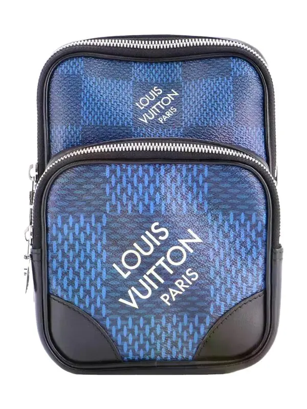 LOUIS VUITTON Amazone Sling Bag Damier Graphite 3d - Blue