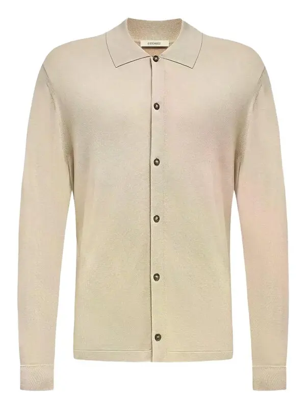 12 STOREEZ Buttoned Silk-cotton Shirt - Neutrals