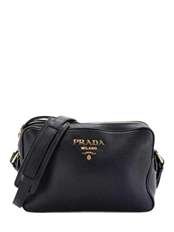 Prada Vitello Phenix Medium Camera Bag - Black