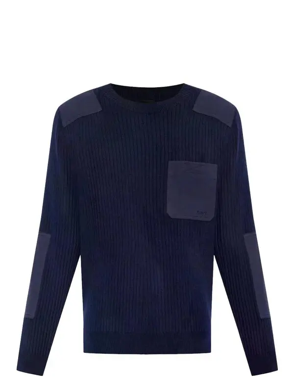 A.p.c. Mallarme Chest-pocket Sweater - Blue