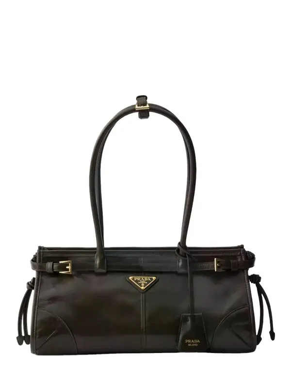 Prada Bonnie Medium Leather Bag - Brown