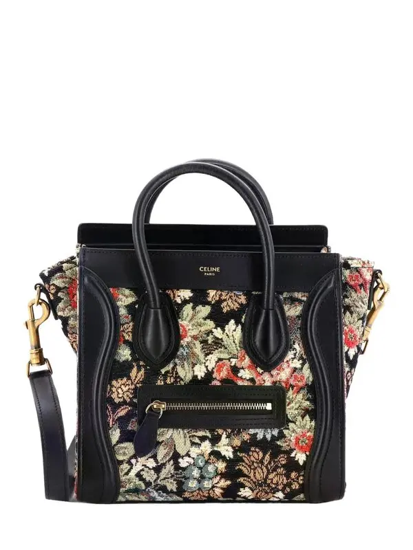 Celine Luggage Bag Nano Satchel - Black