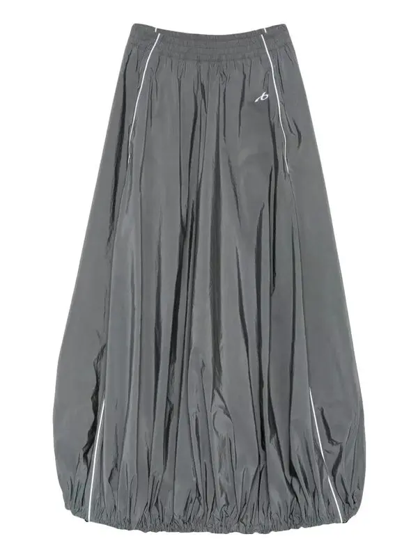Balenciaga Side-stripe Balloon Hem Maxi Skirt - Grey