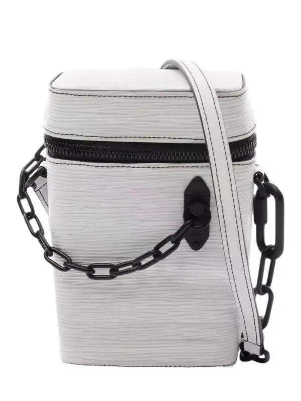 LOUIS VUITTON Epi Phone Box Bucket Bag - White