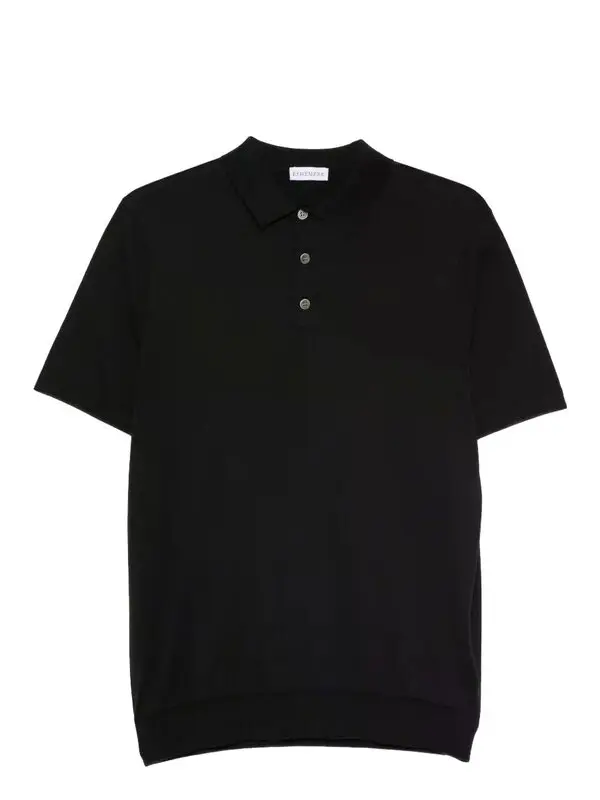 ÉPHÉMÈRE Short-sleeve Polo Shirt - Black
