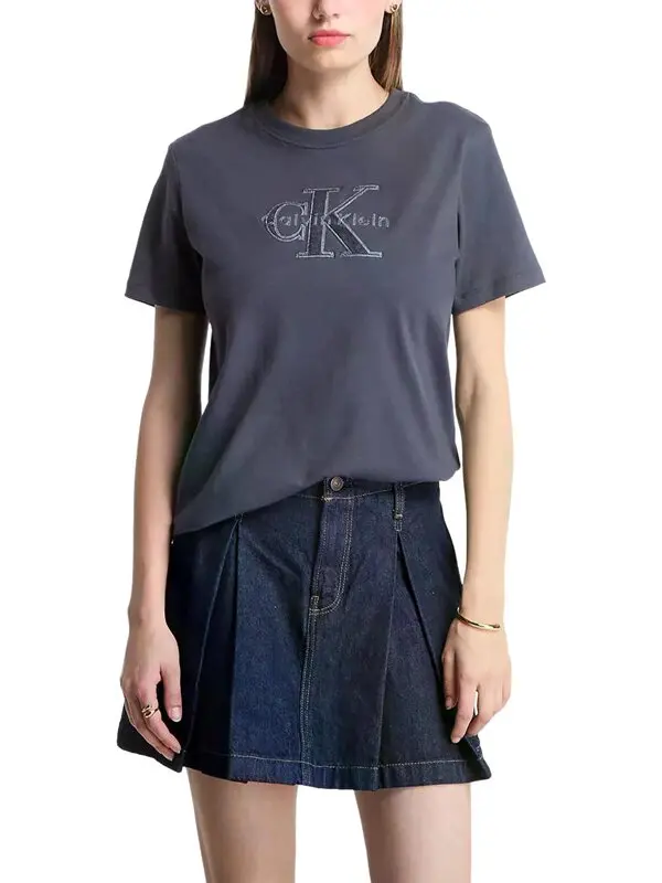 Calvin Klein Embroidered T-shirt - Blue