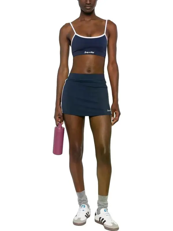 SPORTY & RICH Signature Logo Court Performance Skirt - Blue