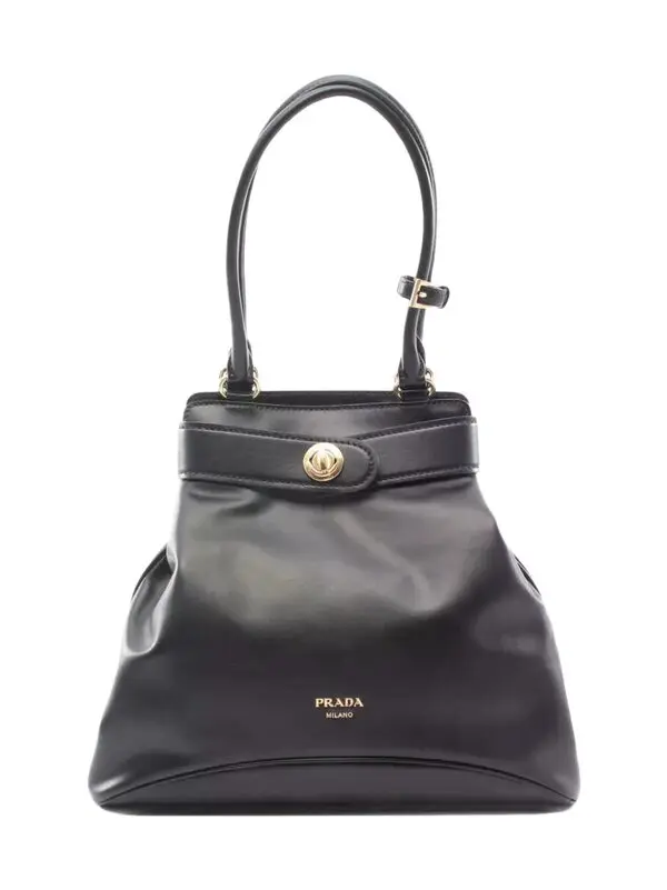 Prada Softy Shoulder Bag - Black