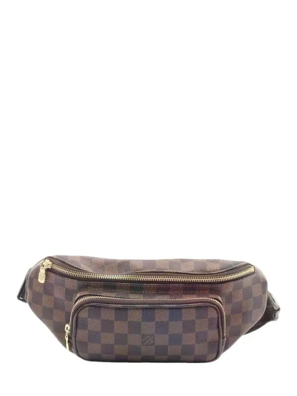 LOUIS VUITTON Damier Ebene Melville Belt Bag - Brown