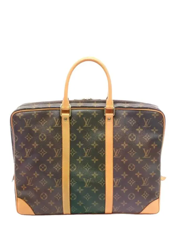 LOUIS VUITTON Monogram Canvas Porte-documents Voyage Briefcase - Brown