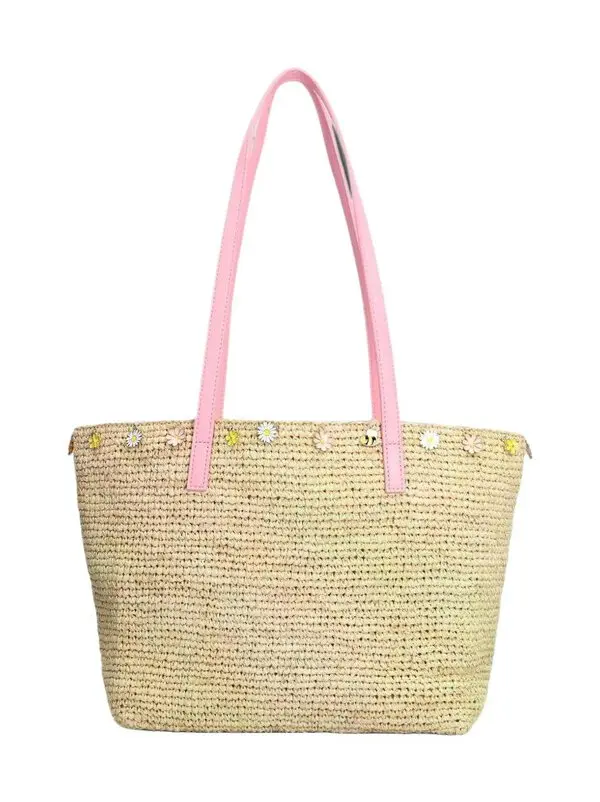 MC2 SAINT BARTH Midi Raffia Shoulder Bag - Neutrals