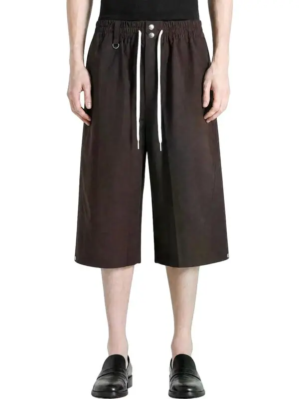 WALES BONNER Drawstring Trousers - Brown