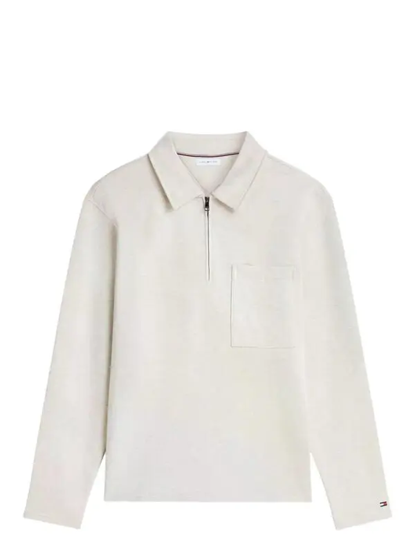 Tommy Hilfiger Quarter-zip Pocket Sweater - Neutrals